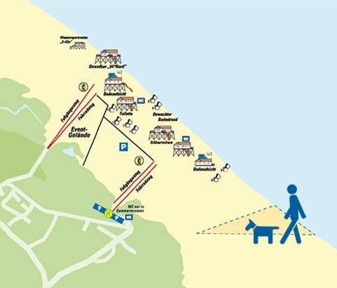 St Peter Ording Hundestrand Karte